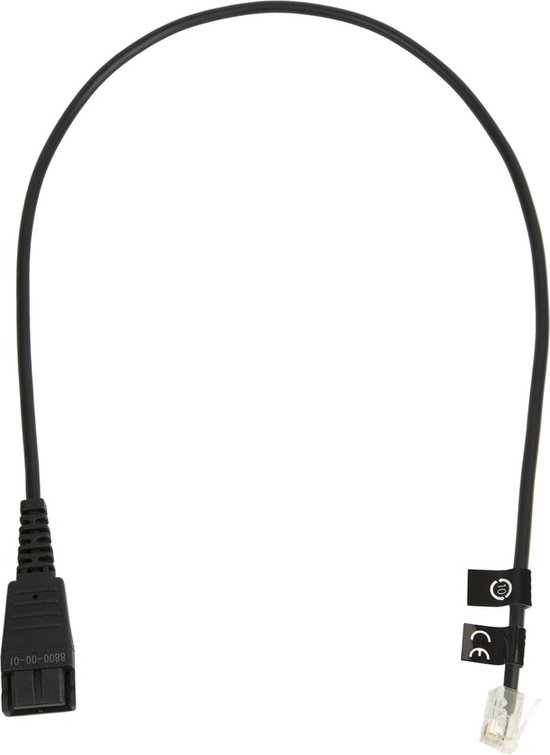 QD to RJ10 straight 0 5 meters standard compatibility | bol.com