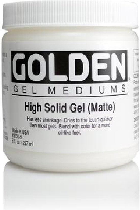 Golden | Gel Mediums | High Solid Gel (Matte) | Pot á 237ml | bol