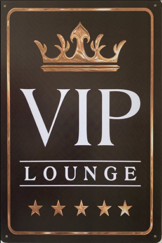 VIP LOUNGE wandbord - Mancave- Cafe- Bar- Restaurant - Kroeg ...
