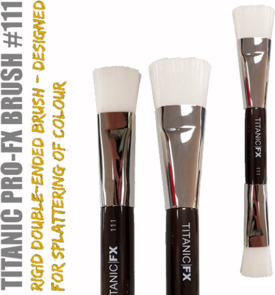 Titanic FX Double Ended Splatter Brush 111 | Special Effects penseel | bol