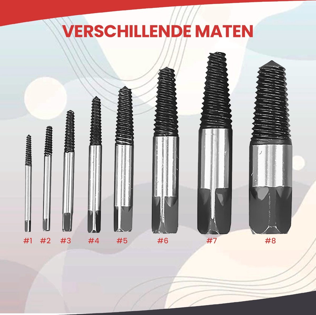 Novalits - Professionele Schroefverwijderset - 8-delig ...