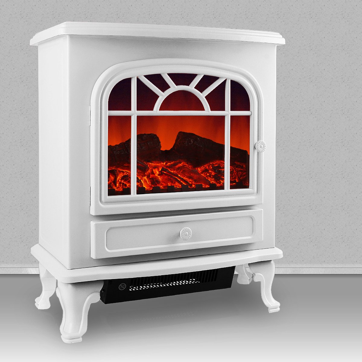 Elektrische kachel - Wit - Elektrische haard - Kachel - Kacheltje ...