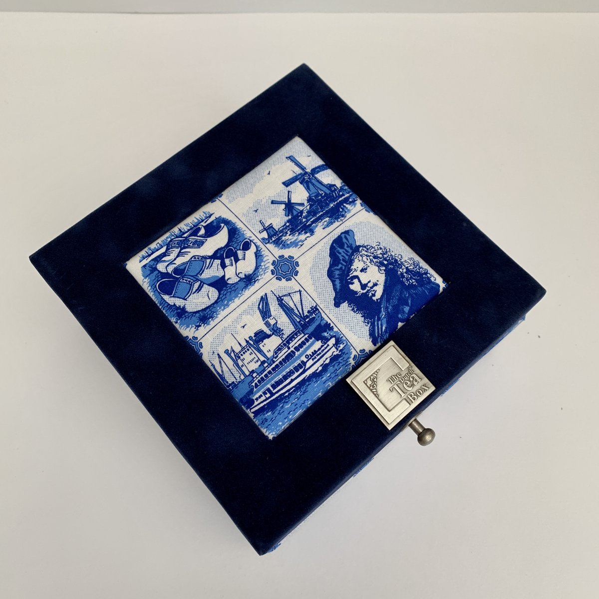 The Dutch Tea Box Rembrandt Delft Blue - Boîte à thé - 4 compartiments ...