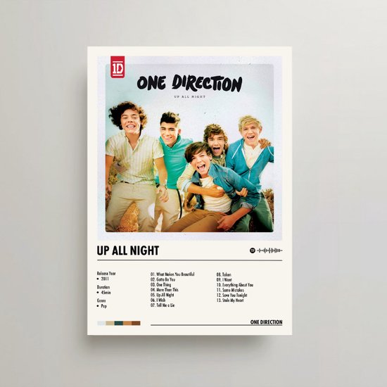 One Direction Poster - Up All Night Album Cover Poster - A3 - One ...