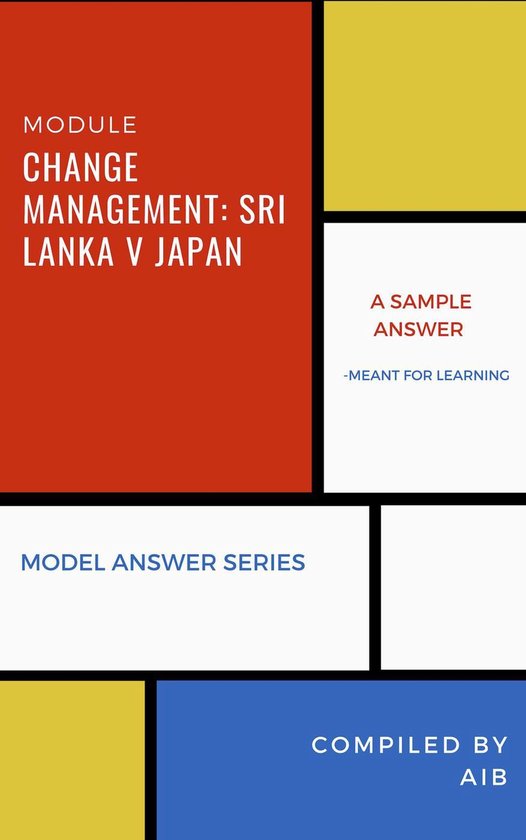 Model Answer Series - Change Management: Sri Lanka v Japan (ebook), Aib ...