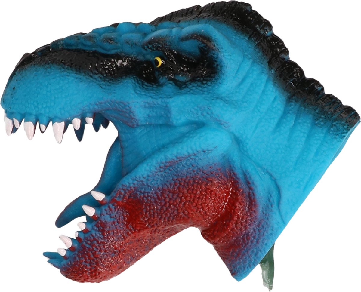 Dino World latex handpop blauw 14 cm | bol.com