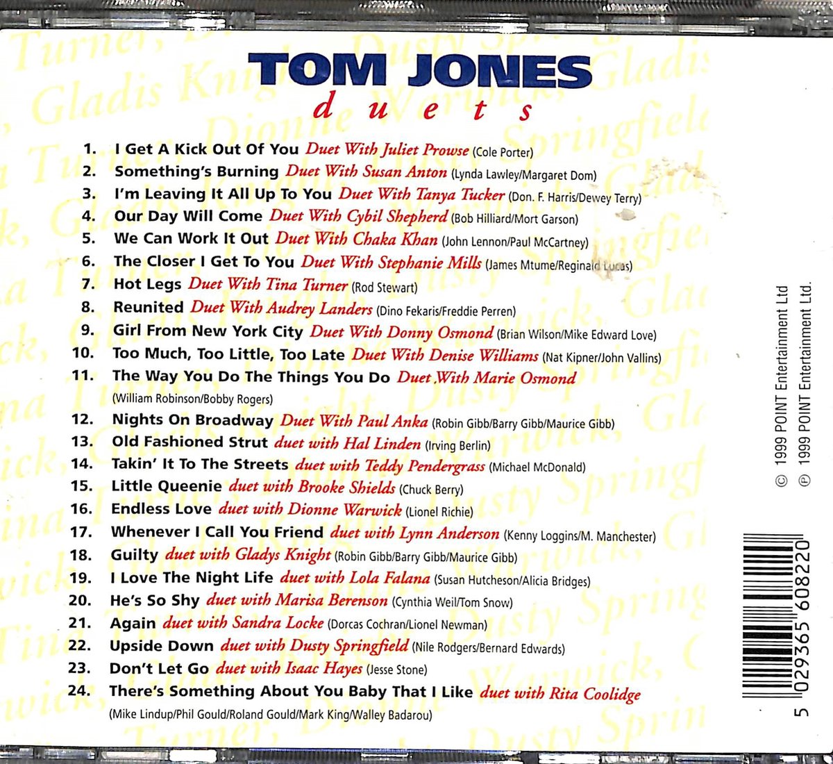 Tom Jones – Duets, Tom Jones | CD (album) | Muziek | bol.com