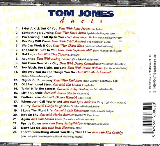 Tom Jones – Duets, Tom Jones | Muziek | bol