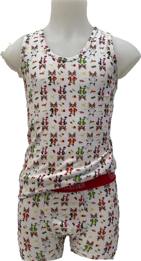 Embrator jongens Ondergoedsetje overall print maat 140/146 | bol