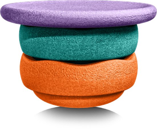 Stapelstein Colors Balance Board Set Secundair - 3-delig | bol