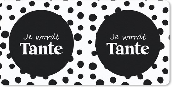 Bureauonderlegger - 'Je wordt tante' - Spreuken - Quotes - 60x30 ...