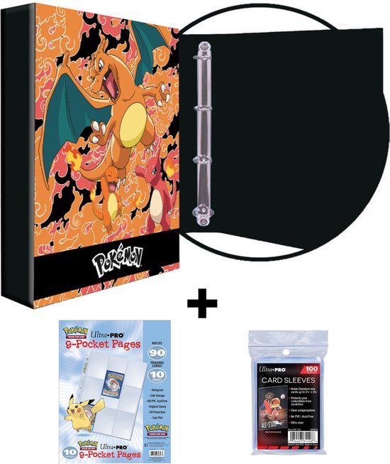 Pokemon Charmander Charizard A4 Leaflet Rings Set | bol.com