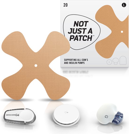 Not Just A Patch - X-patches – Beige Patch – 20 pack - voor patchpomp ...