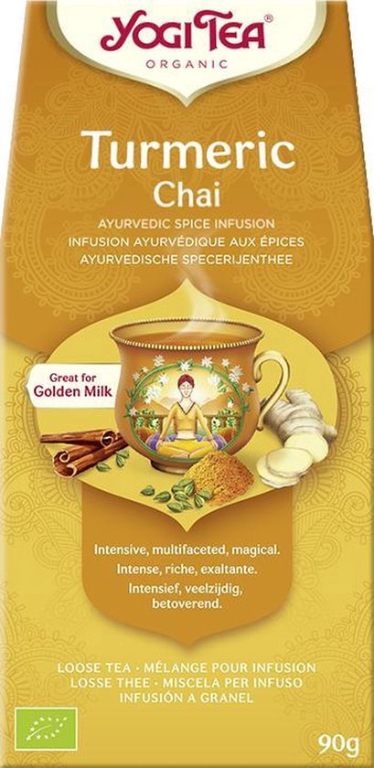 Yogi Tea Curcuma Chai Losse thee - 1 pakje van 90 gram - Kurkuma Chai ...