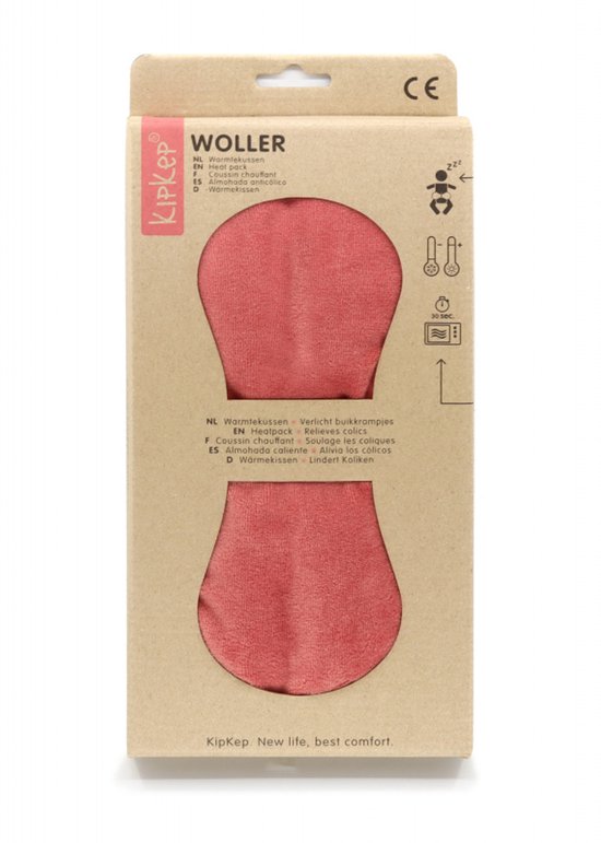 KipKep Woller Warmtekussen Dusty Clay - Pittenzak voor baby ...