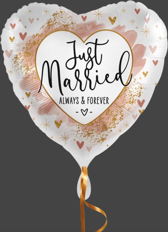 Just married ballon hart | bol