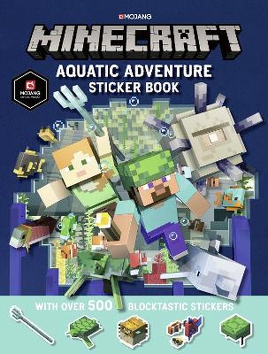 Minecraft Aquatic Adventure Sticker Book, Mojang ab | 9781405293020 ...