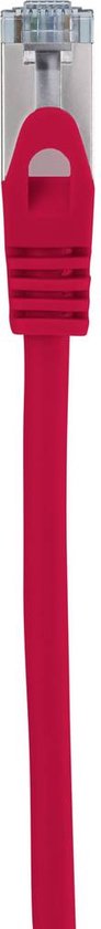 Basetech BT-2270450 RJ45 Netwerkkabel, patchkabel CAT 6A S/FTP 3.00 m Rood Snagless,... | bol