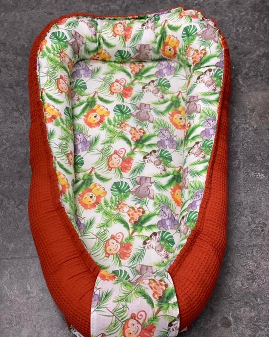 Babynestje koper brique roest baby jungle met band over het touwtje | bol