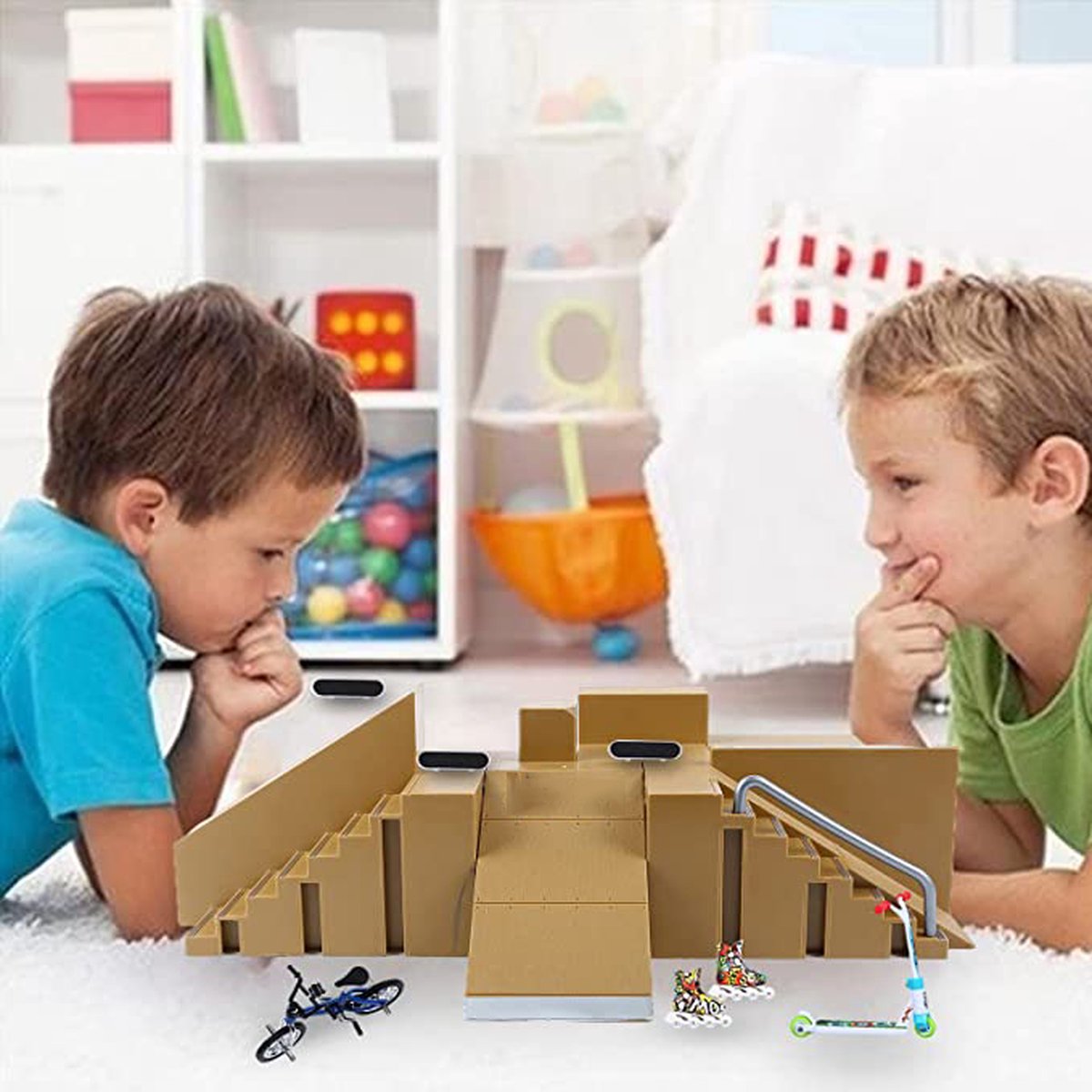 Fingerboard Skatepark - Tech Deck Inclusief 17 Accessoires - Fingerboard Ramps - Mini... | bol.com