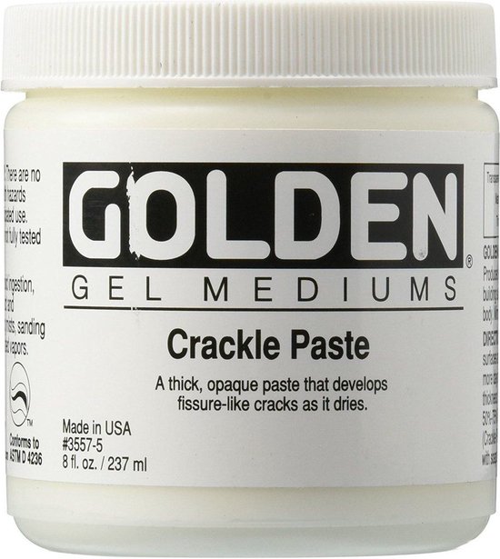 Golden | Gel Mediums | Crackle Paste | Pot á 237ml | bol