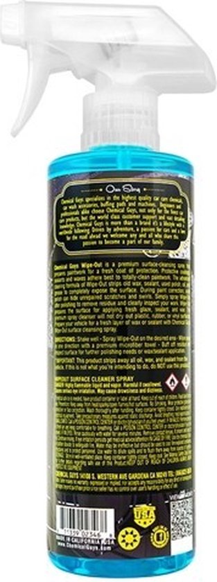 Chemical Guys Wipe Out Surface Cleanser Spray 473ml | bol