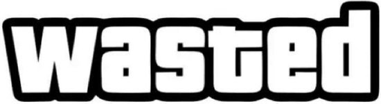 Wasted auto stickers - Laptop sticker - Auto accessories - Sticker ...