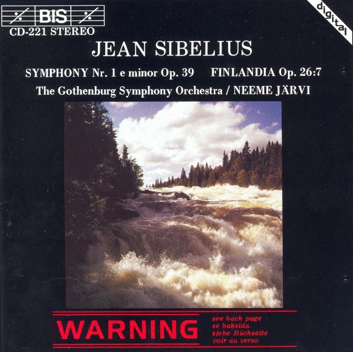 Gothenburg Symphony Orchestra - Sibelius: (Compl.Ed. 5), Symphony No.1 (CD), Neeme... | bol.com