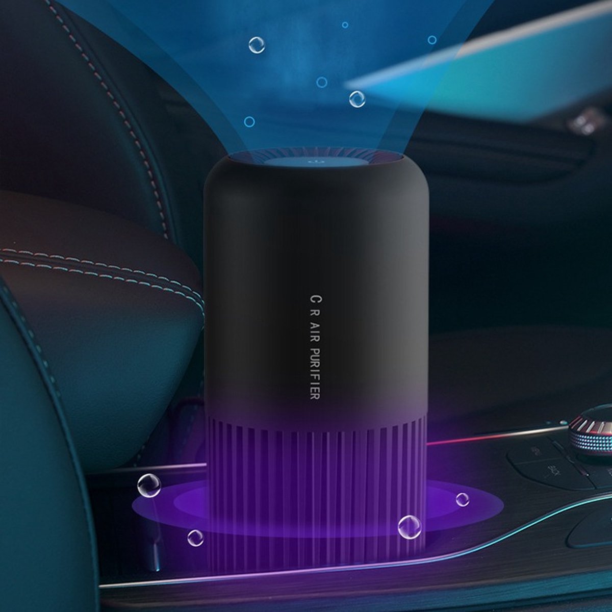 Luchtreiniger met HEPA en koolstoffilter - compacte luchtfilter- Mini ...