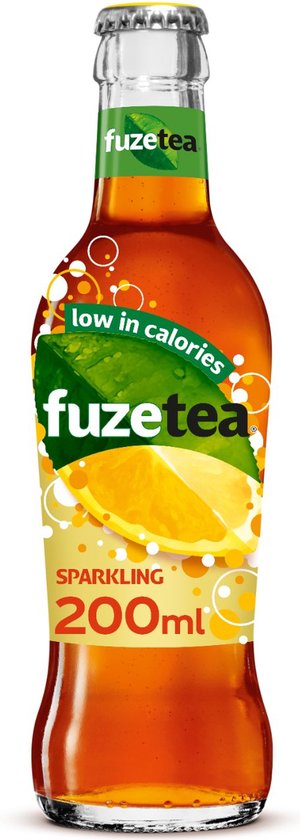 Fuze Tea Lemon sparkling Merk - 24 flesjes x 200 ml | bol