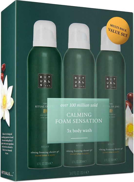 RITUALS The Ritual of Jing Foaming Shower Gel - 3 stuks | bol