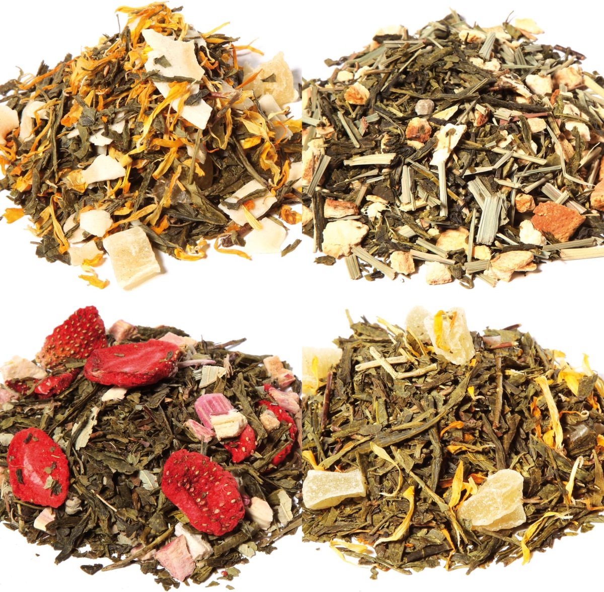 De Gouden Kat - Groene Thee Pakket Sencha - Meloen, Aardbei, Ananas ...