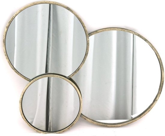 Oxidized three round mirror 76x5x62cm | bol.com