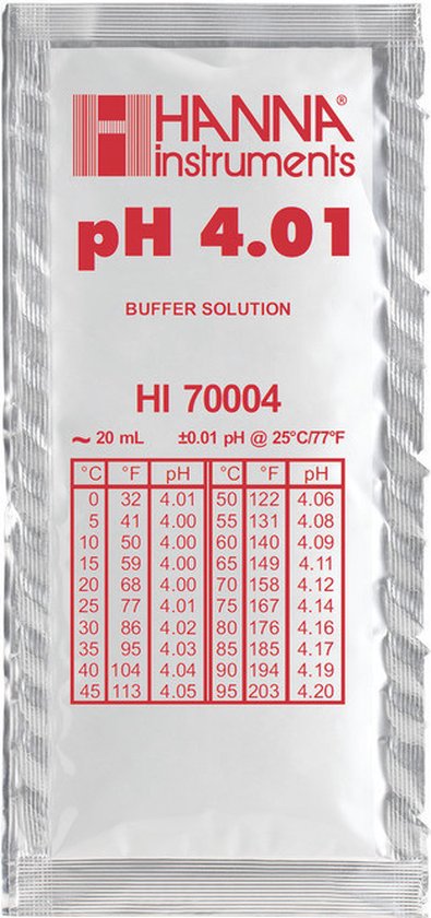 Hanna Instruments Kalibratievloeistof HI70004P buffer pH4.01 | bol.com