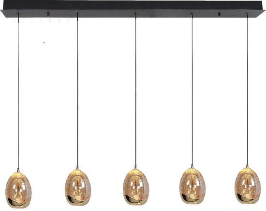 Golden Egg Hanglamp 5 lichts balk 105cm LED 2700K dimbaar - Modern ...