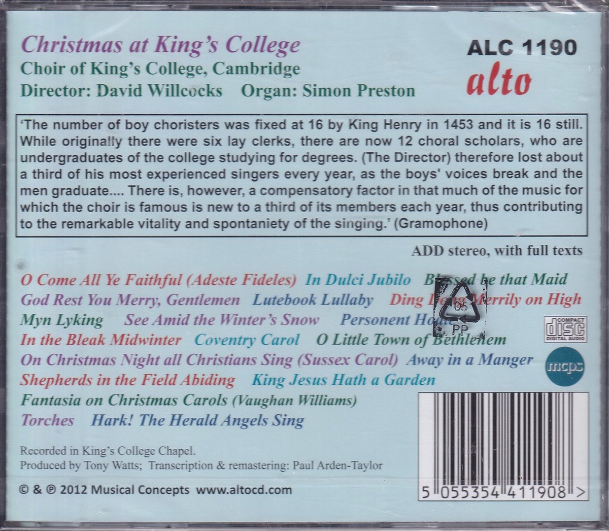 Christmas at King's College Cambridge, David Willcocks | CD (album) | Muziek | bol.com