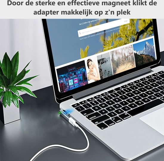 MagSafe naar USB-C adapter - MacBook Pro/Air - MagSafe 2 - USB-PD chip ...