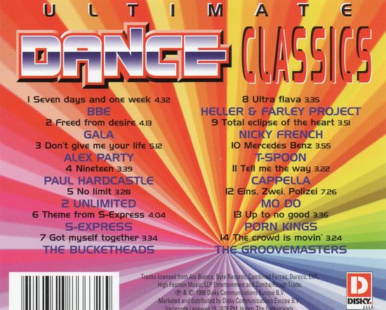 Ultimate Dance Classics, various artists | CD (album) | Muziek | bol