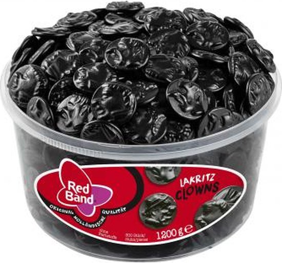 Red Band Drop Clowns 1 pot à 300 stuks - Zacht snoep - Drop - Zoet ...