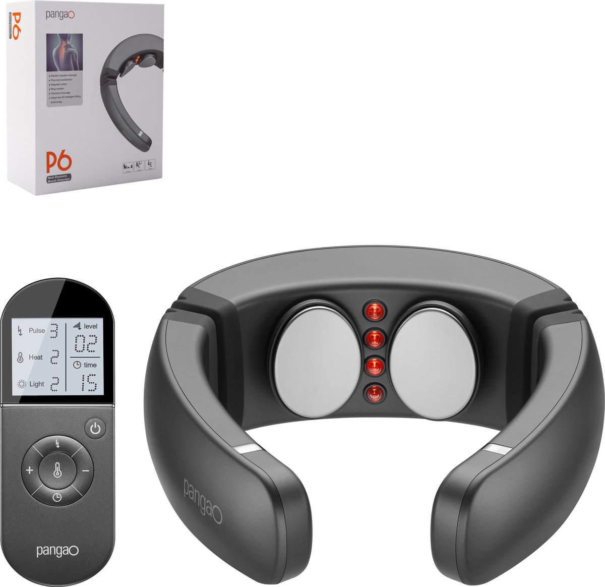 DUO-PACK Appareil de massage du cou Pangao + Appareil de massage du dos - Massage de... | bol.com