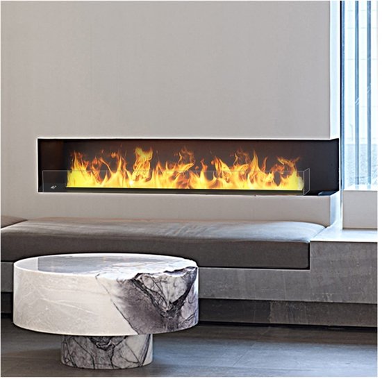 Waterdamp open Haard Elektrische Haardkachel Verzonken en muur ...