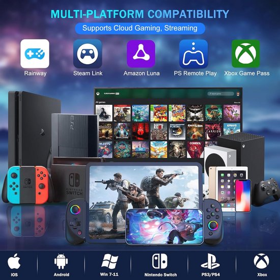 Draadloze Game Controller voor Tablets en Smartphones - Geschikt voor ...