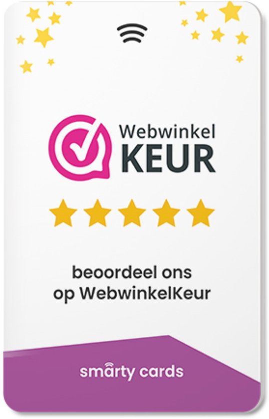 Smarty Cards Gele Sterren - WebwinelKeur Review Kaart - NFC - Gele ...