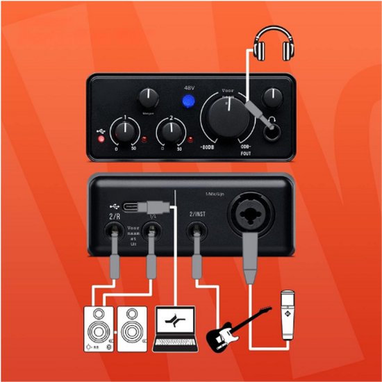 AudioBox GO - USB-C Audio-Interface Voor Muziekproductie - Inclusief ...