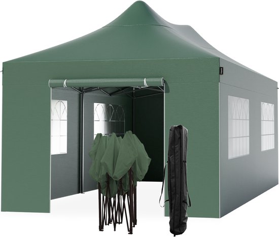 LifeGoods Partytent - Paviljoen - 3x6 m - Zijwanden - Easy Up ...