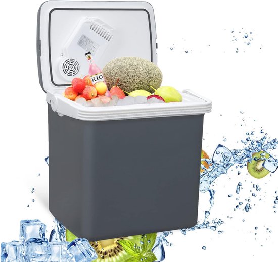 Draagbare Koelbox 24 Liter - Elektrische Mini-Koelkast voor Auto en Camping | bol
