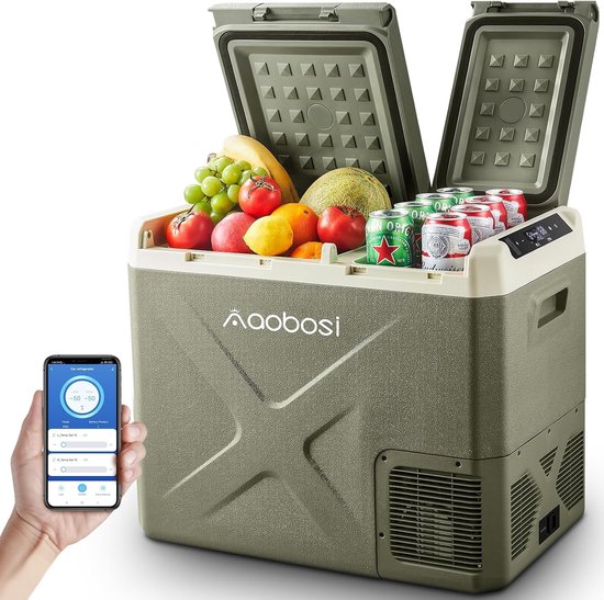 Koelbox 40 liter met app-bediening en led-touch, voor auto, vrachtwagen en boot - tot... | bol