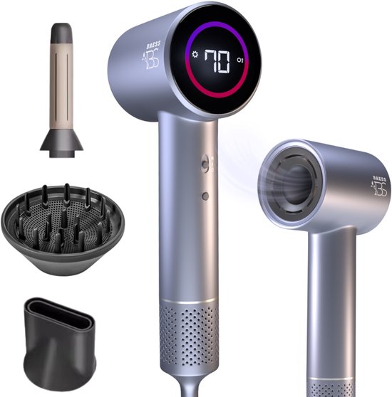 Föhn met Diffuser - Haardroger voor Krullen - Ionentechnologie - 8 ...