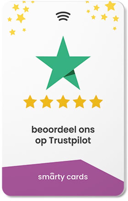 Smarty Cards Gele Sterren - Trustpilot Review Kaart - NFC - Gele ...