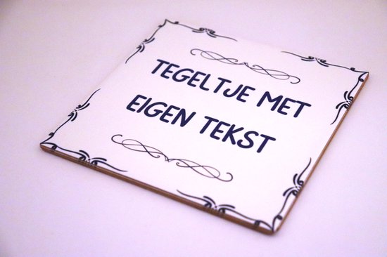 Gepersonaliseerd Keramisch Tegeltje 15x15 cm - Met Eigen Tekst of Spreuk - Full Colour... | bol